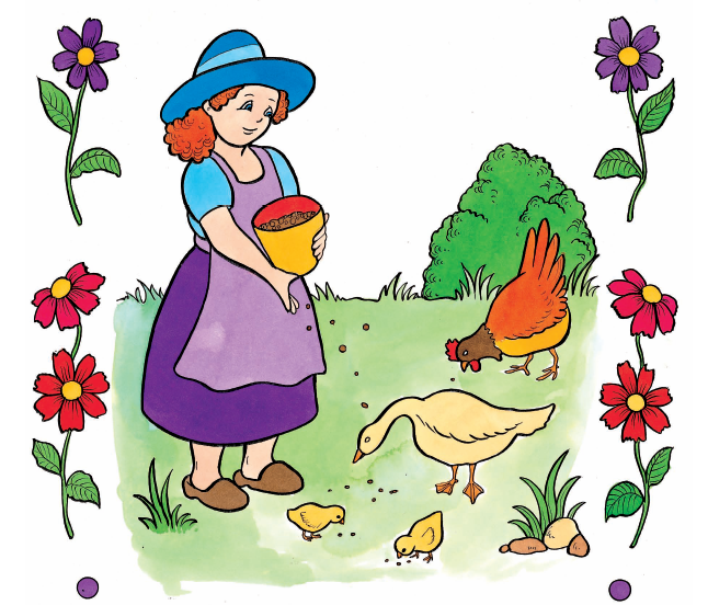 Colorea la granja